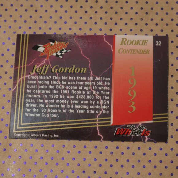 Nascar | Toys | Jeff Gordon 32 Nascar Card | Poshmark